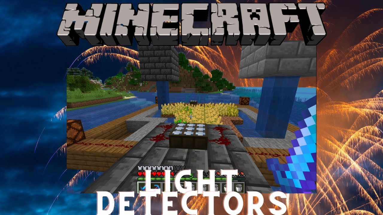 Minecraft Automated Light Detectors Build Walkthrough Video - YouTube