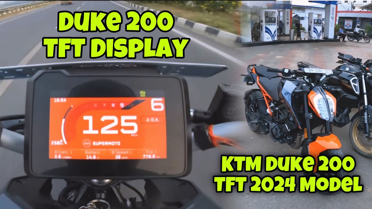 New Ktm Duke 200 TFT Display 😍 || Hyper Ride 🥵 - YouTube