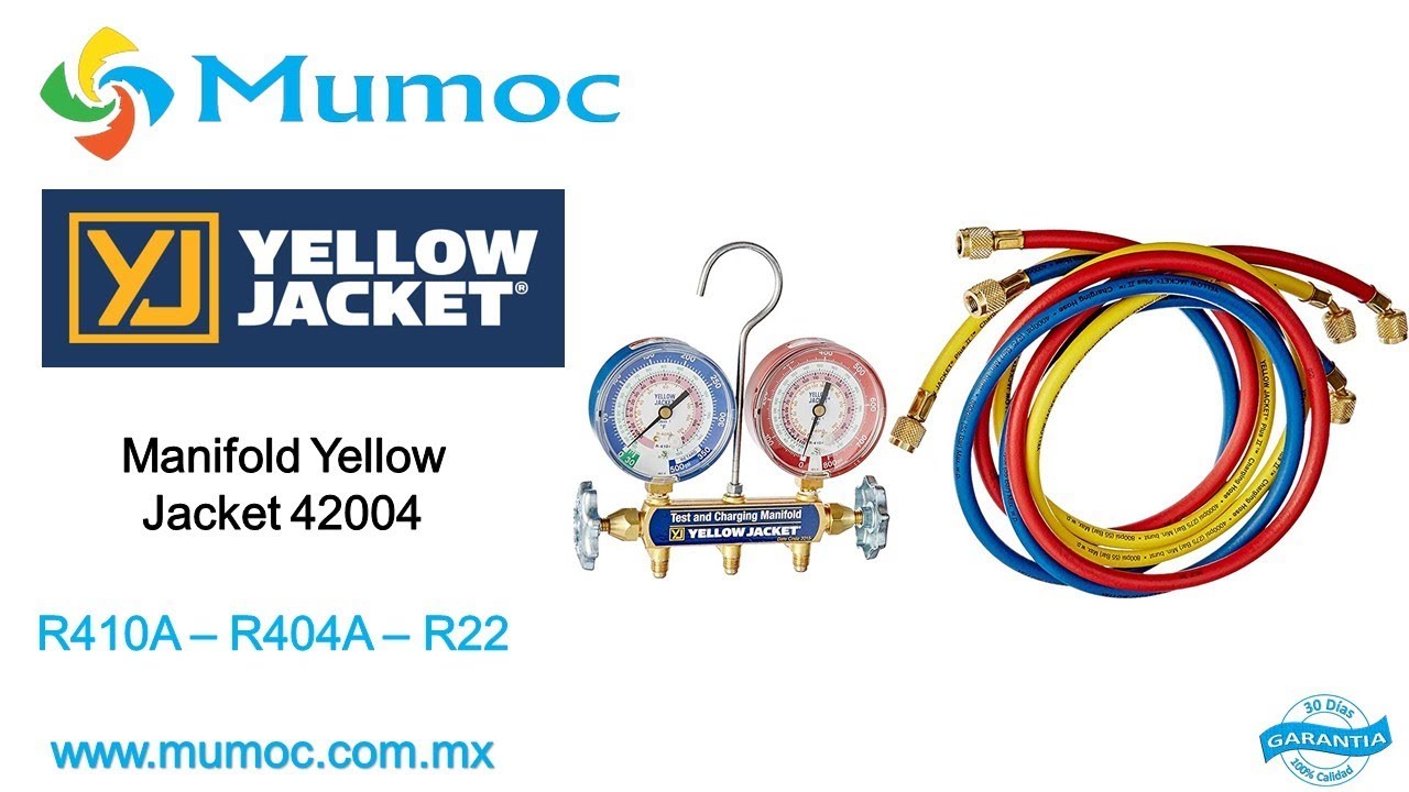 Yellow Jacket 42004 Manifold R410A R404A R22 Unpacking - YouTube