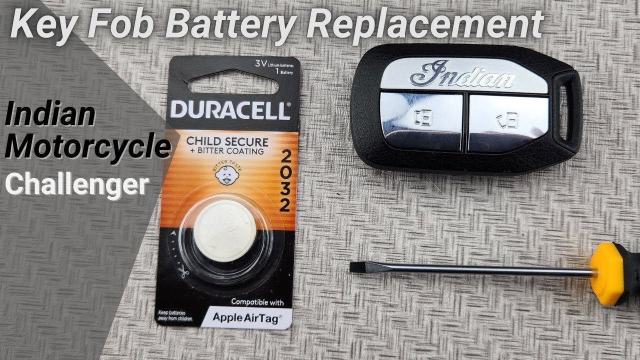 Replace an Indian Motorcycle Challenger Key Fob Battery - YouTube
