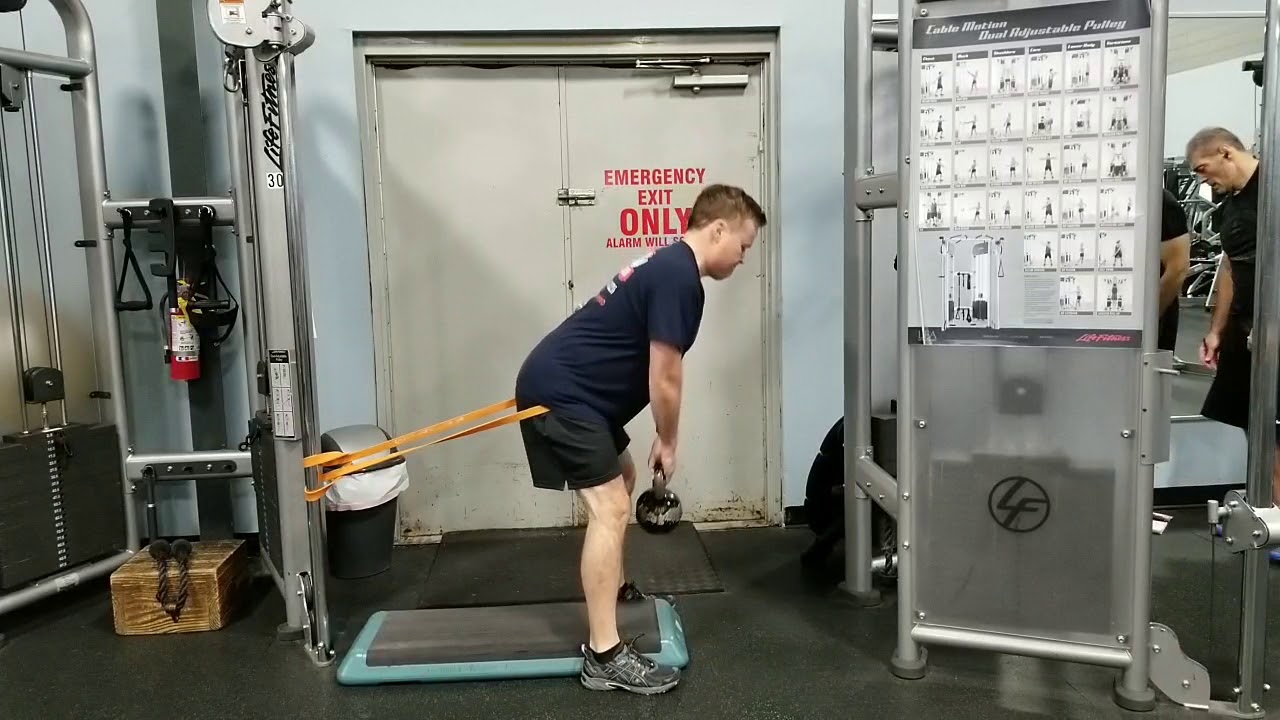 Banded Kettlebell Deadlift - YouTube