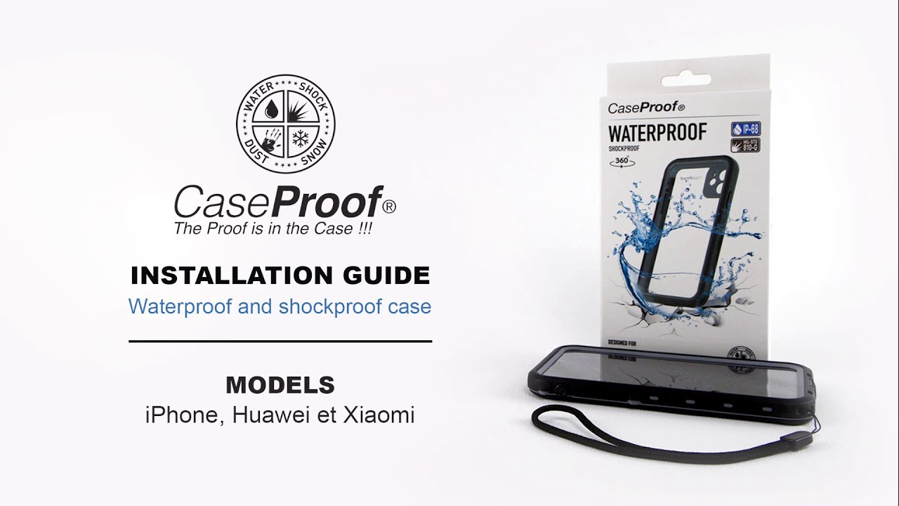 Caseproof iPhone WaterProof Case Install Guide - YouTube