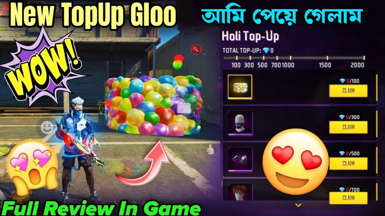 Free Fire New TopUp Event Full Review 😍 | FF New Topup Event Emote ...
