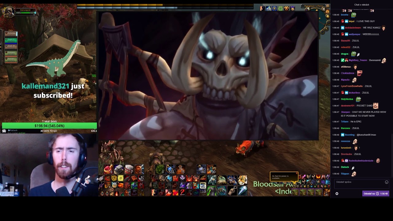 Asmongold react to World of Warcraft : Battle for Azeroth ingame ...