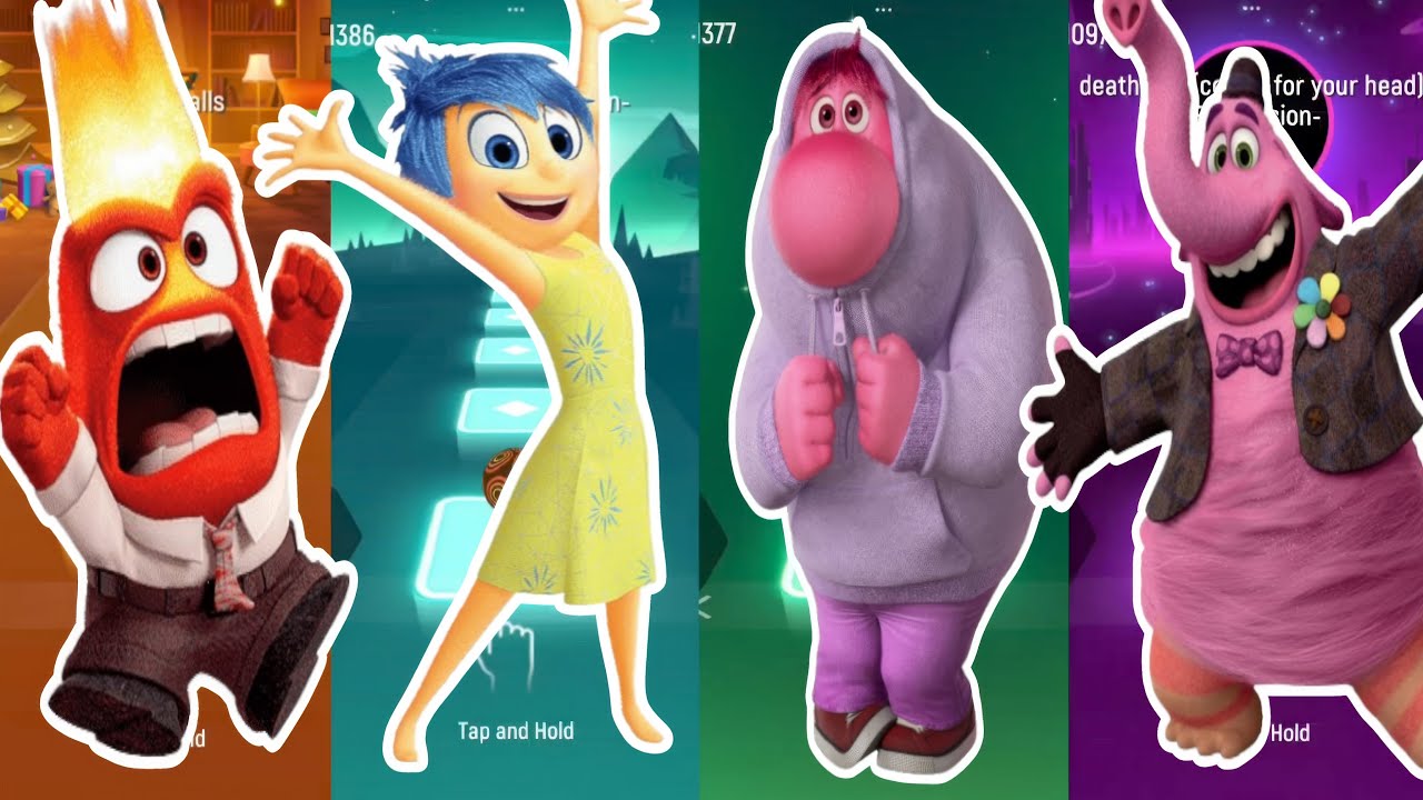 Inside Out Anger VS Joy VS Embarrasment VS Bing Bong - YouTube