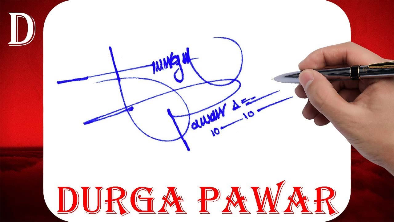 Durga Pawar Signature Style - D Signature Style - Signature Style of My ...