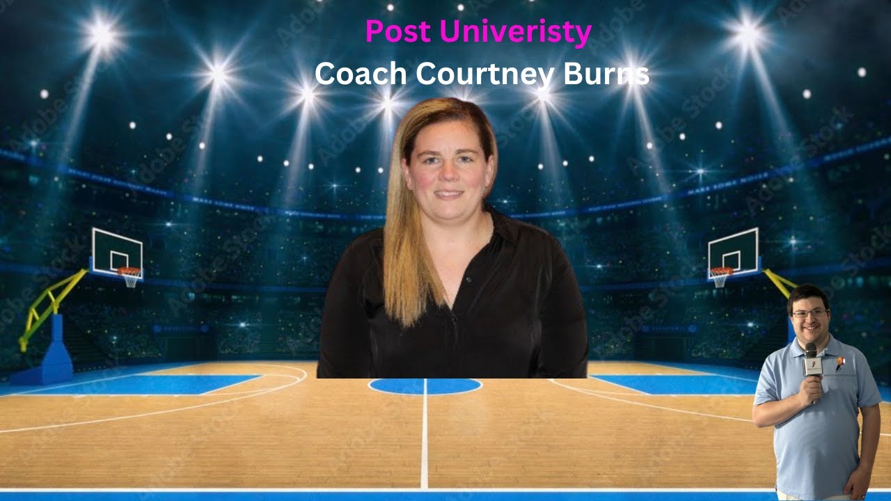 Post University head women’s basketball coach Coach Courtney Burns ...