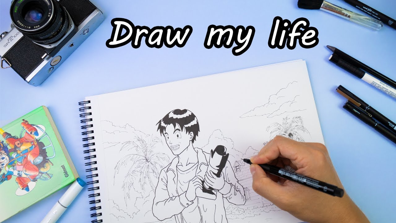 Draw My Life - Je suis photographe (Dessines ma vie) - YouTube
