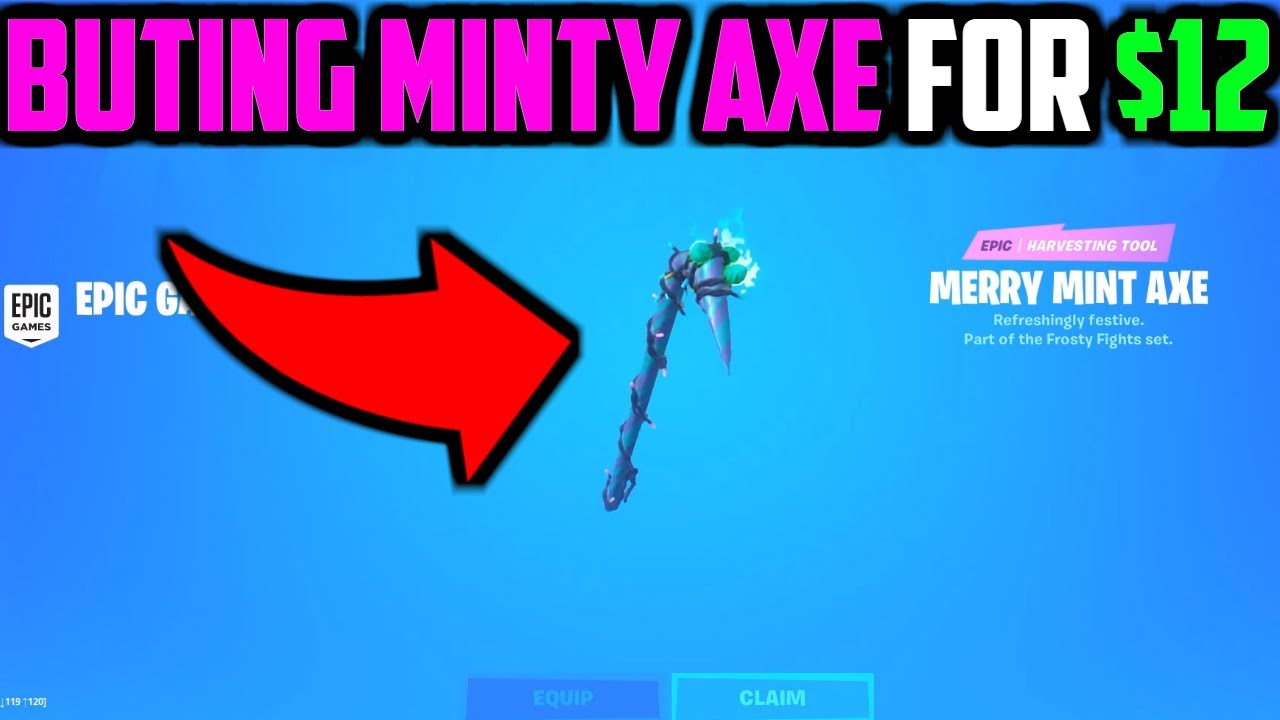 Buying The Minty Pickaxe for $12... - YouTube