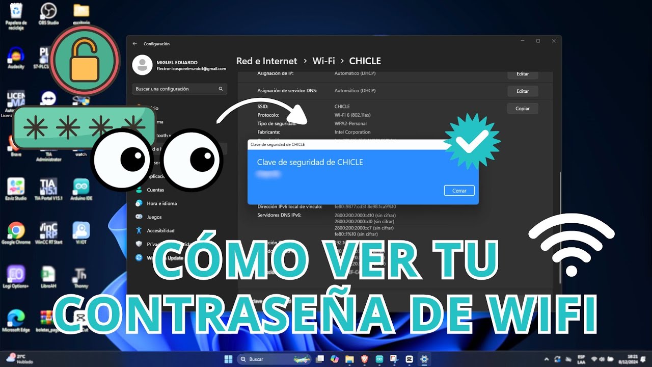 Cómo Ver la Contraseña WiFi en Windows 11 - Guía Fácil - YouTube