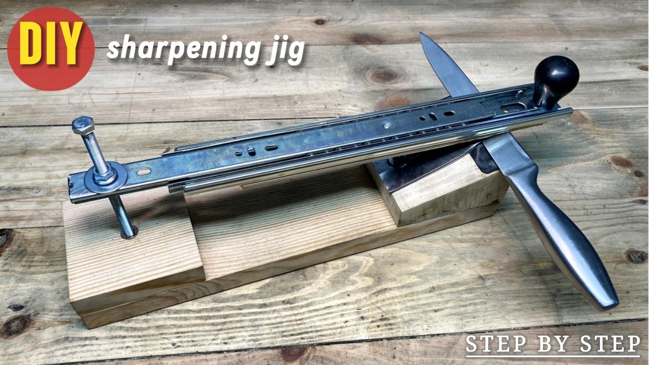 Make a knife sharpening jig / Knife Sharpening Stand - YouTube