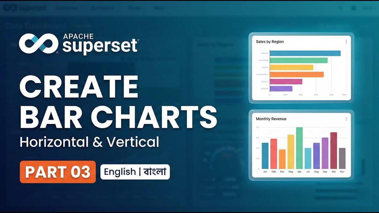 Apache Superset: Create Horizontal & Vertical Bar Charts [Part 3] - YouTube