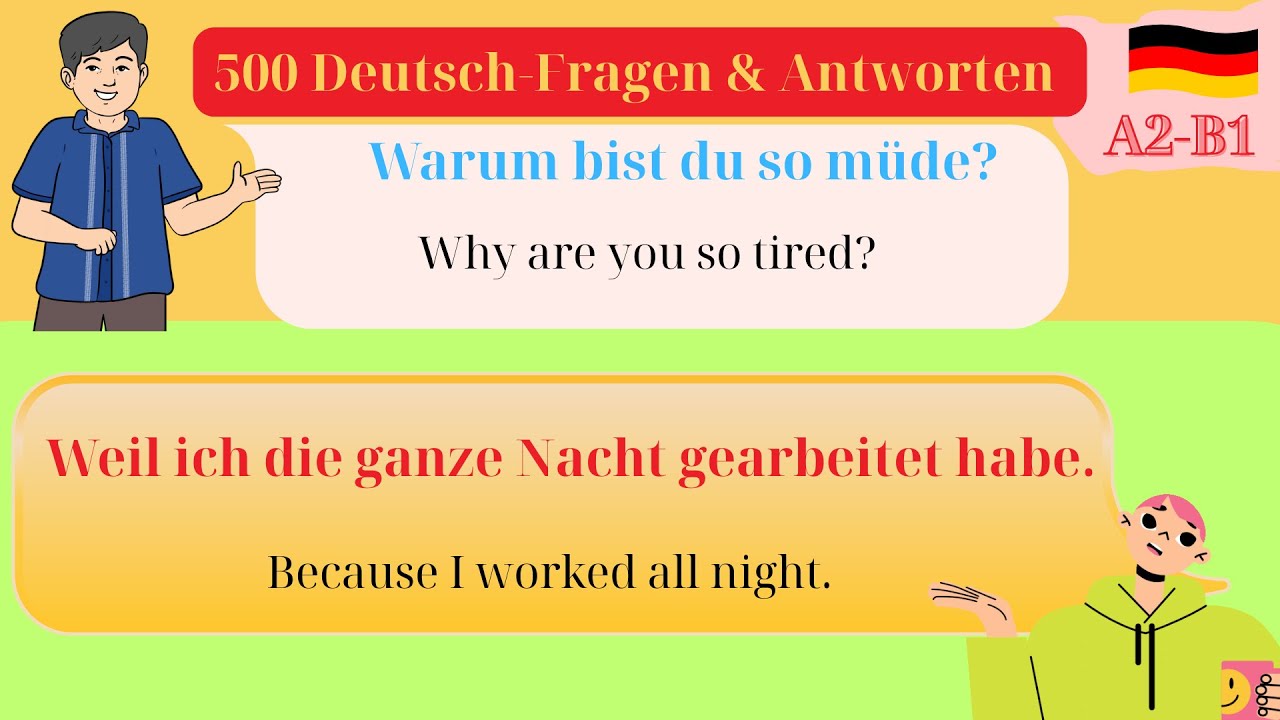 Everyday German Conversation | Basic Questions & Answers - YouTube