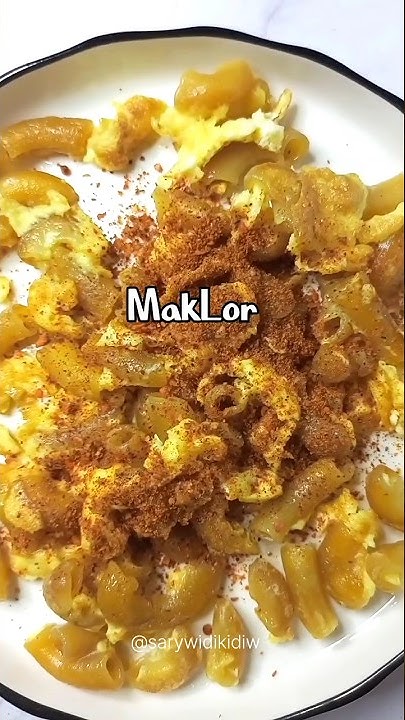 maklor gaes gue pake makaroni goreng make yg ada di rumah, lbh enak makaroni rebus #food - YouTube