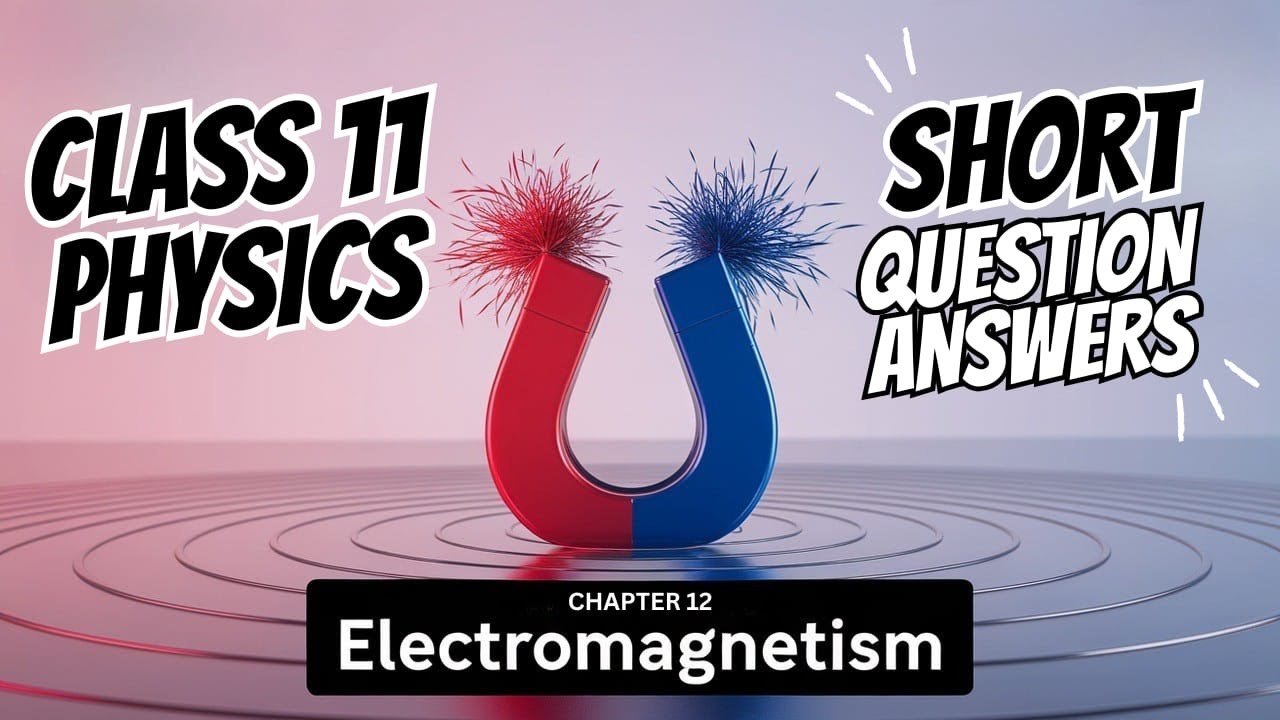 Class 11 Physics Chapter 12 | Electromagnetism | Exercise Short ...
