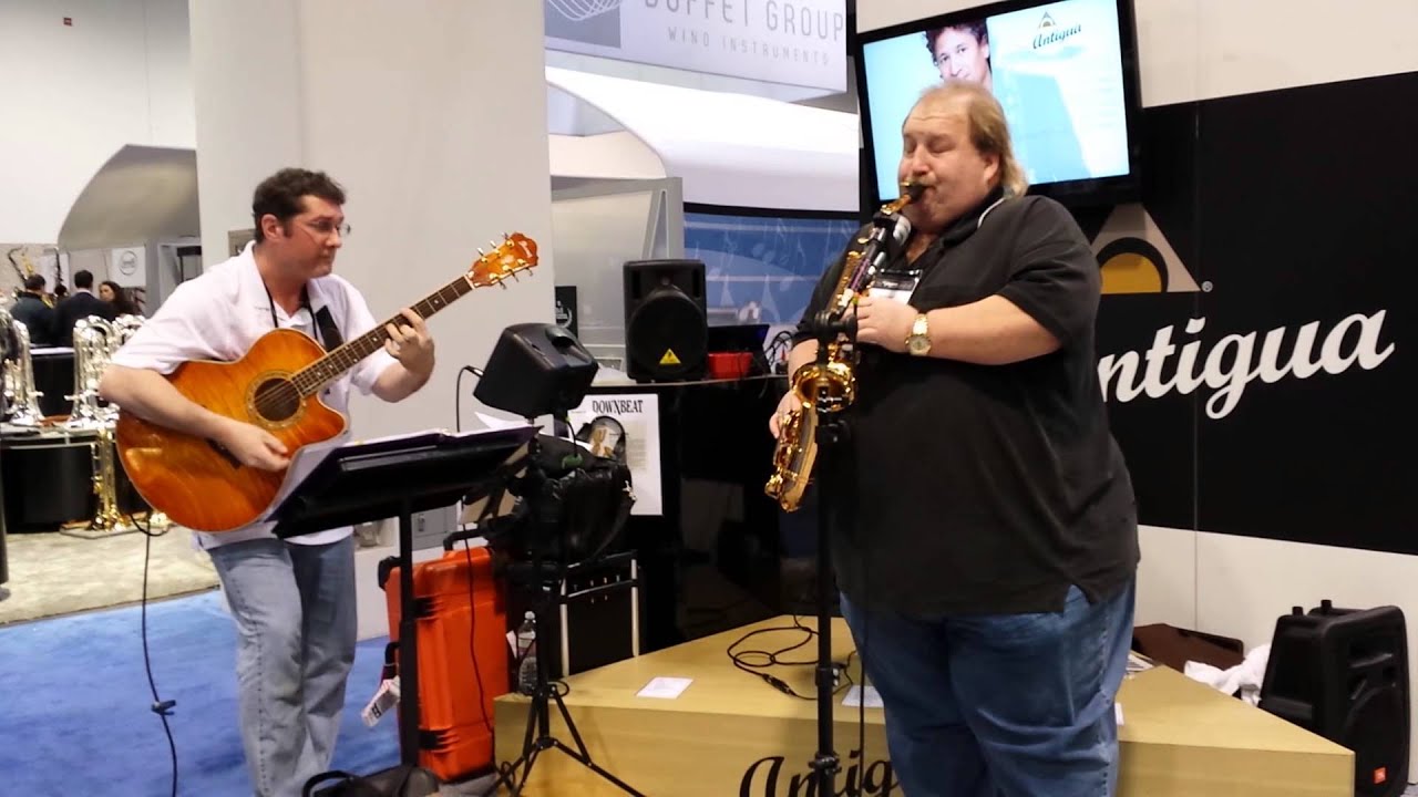 2014 NAMM show day 2 Antigua Pro One Alto. Eric Demmer soulful Georgia ...