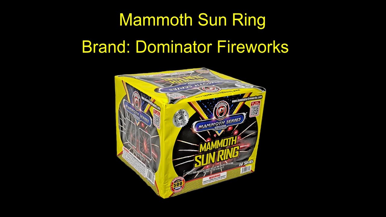 Mammoth Sun Ring Dominator Fireworks - YouTube