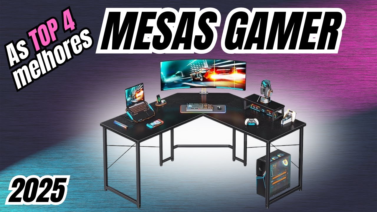 🎮[MESA GAMER] 🔝 4 mesas incríveis - Dê um Upgrade em seu SETUP 🖥️: com ...