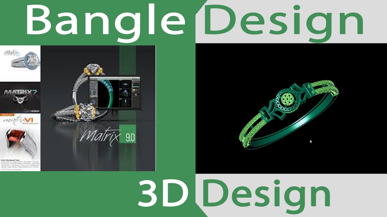 Matrix Jewelry Designing 3D Bracelet Designing - YouTube