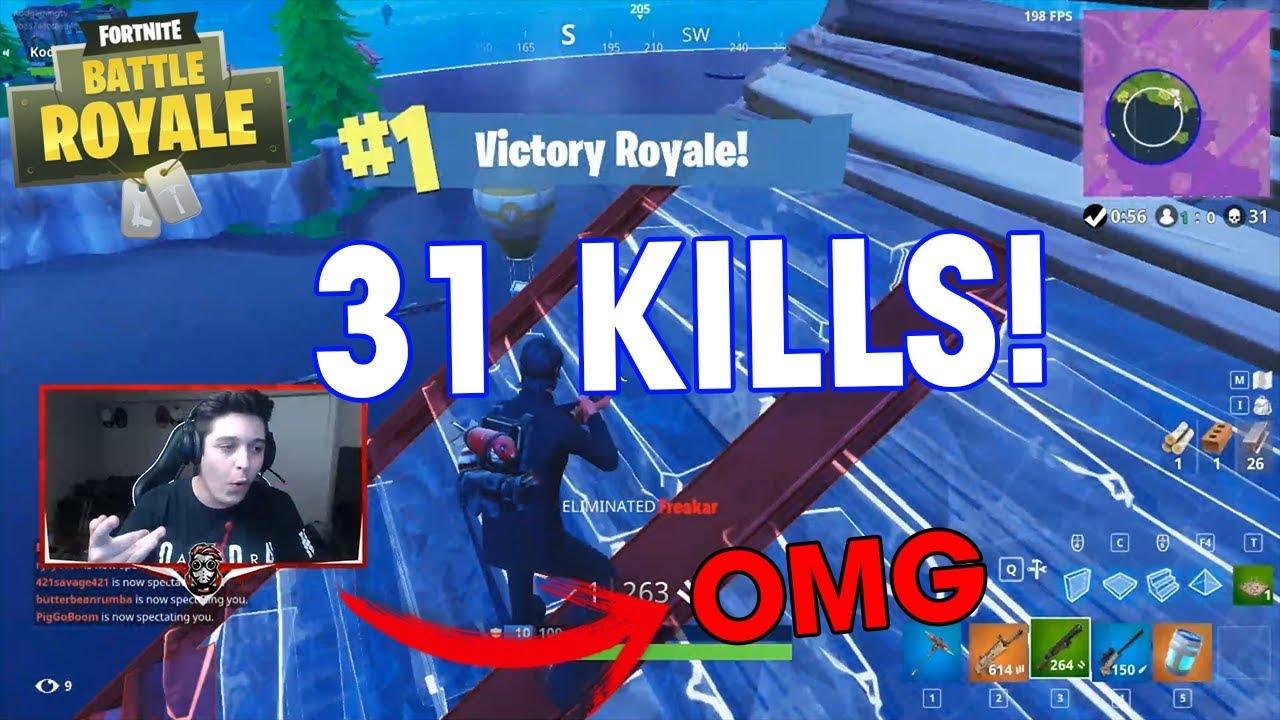 31 KILLS WIN, MI RECORD! - Fortnite Battle Royale Gameplay Kod - YouTube