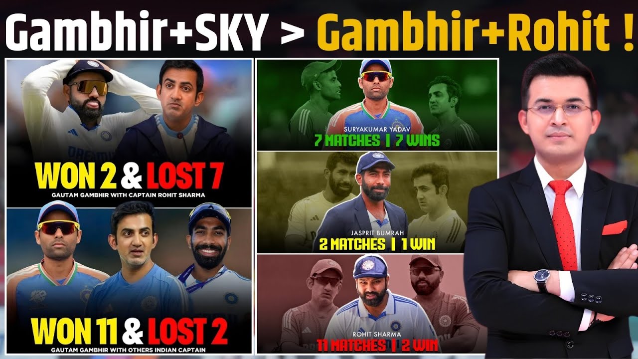 Gambhir-Surya duo has won 7 consecutive games for India in T20Is ! GG ...