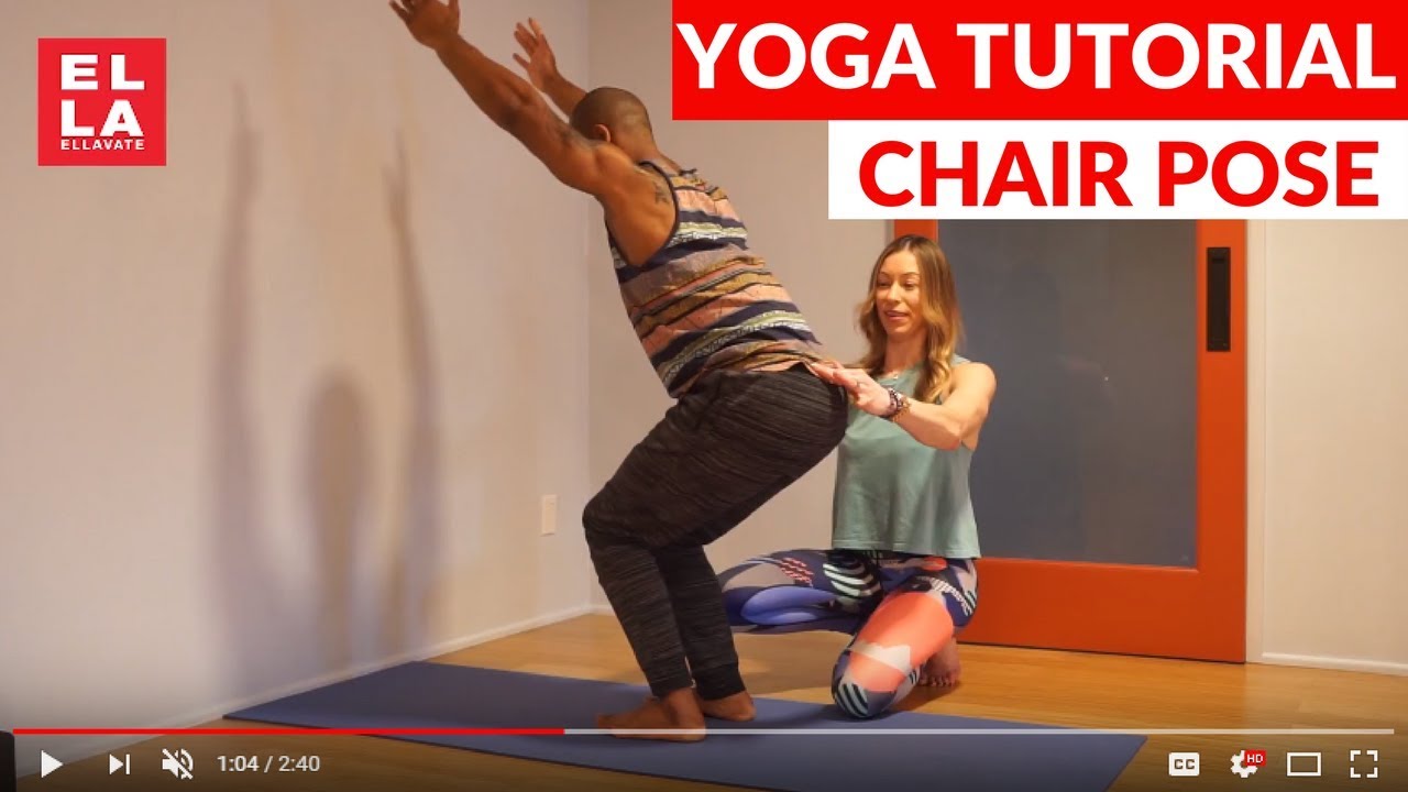 How To Do Chair Pose I Yoga Tutorial - YouTube