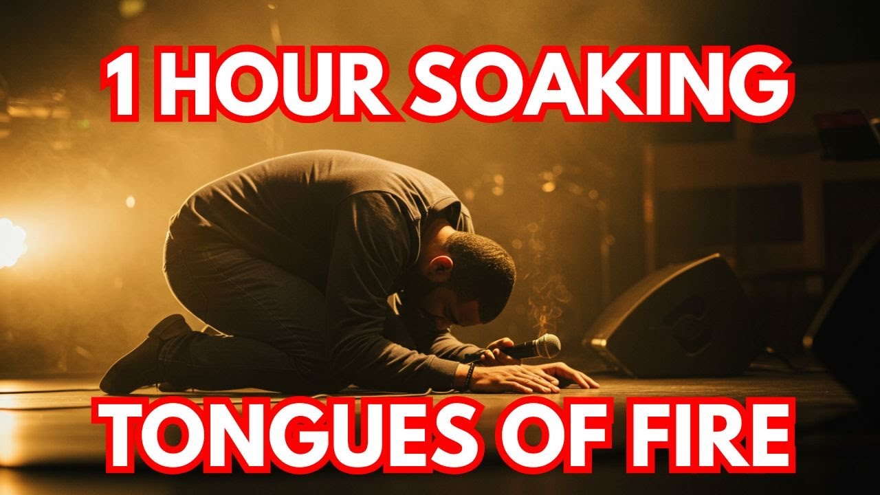 1 Hour Soaking Heavy Tongues of Fire - Praying in the Spirit Until ...