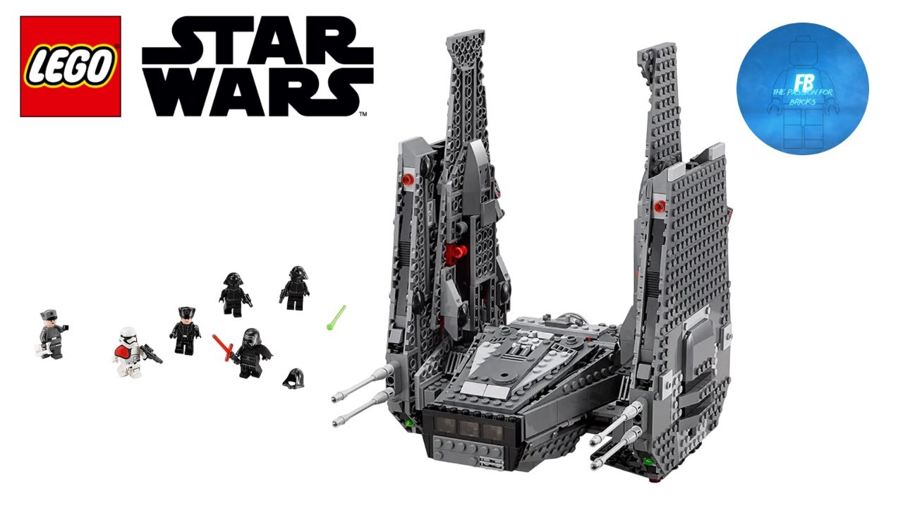 Lego Star Wars - 75104 Kylo Ren's Command Shuttle - Speed Build - YouTube