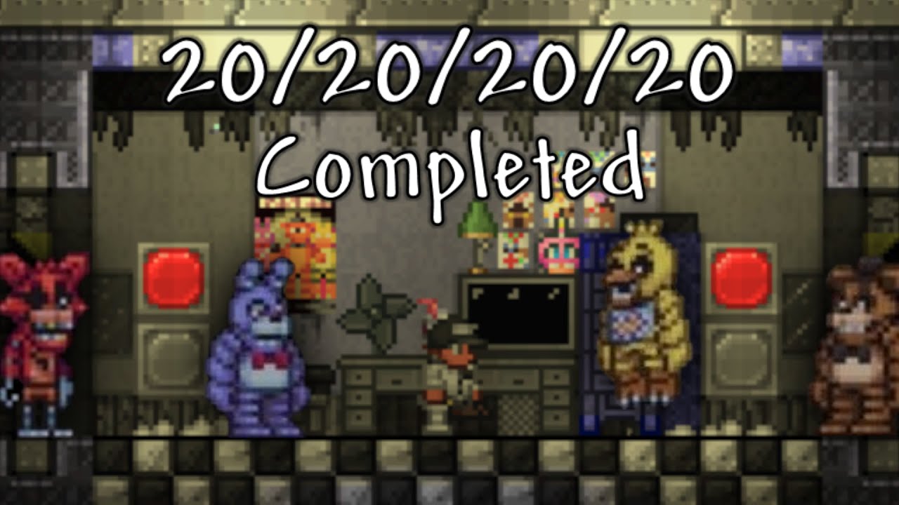Five Nights at Freddy's in Terraria | 20/20/20/20 Completed - YouTube