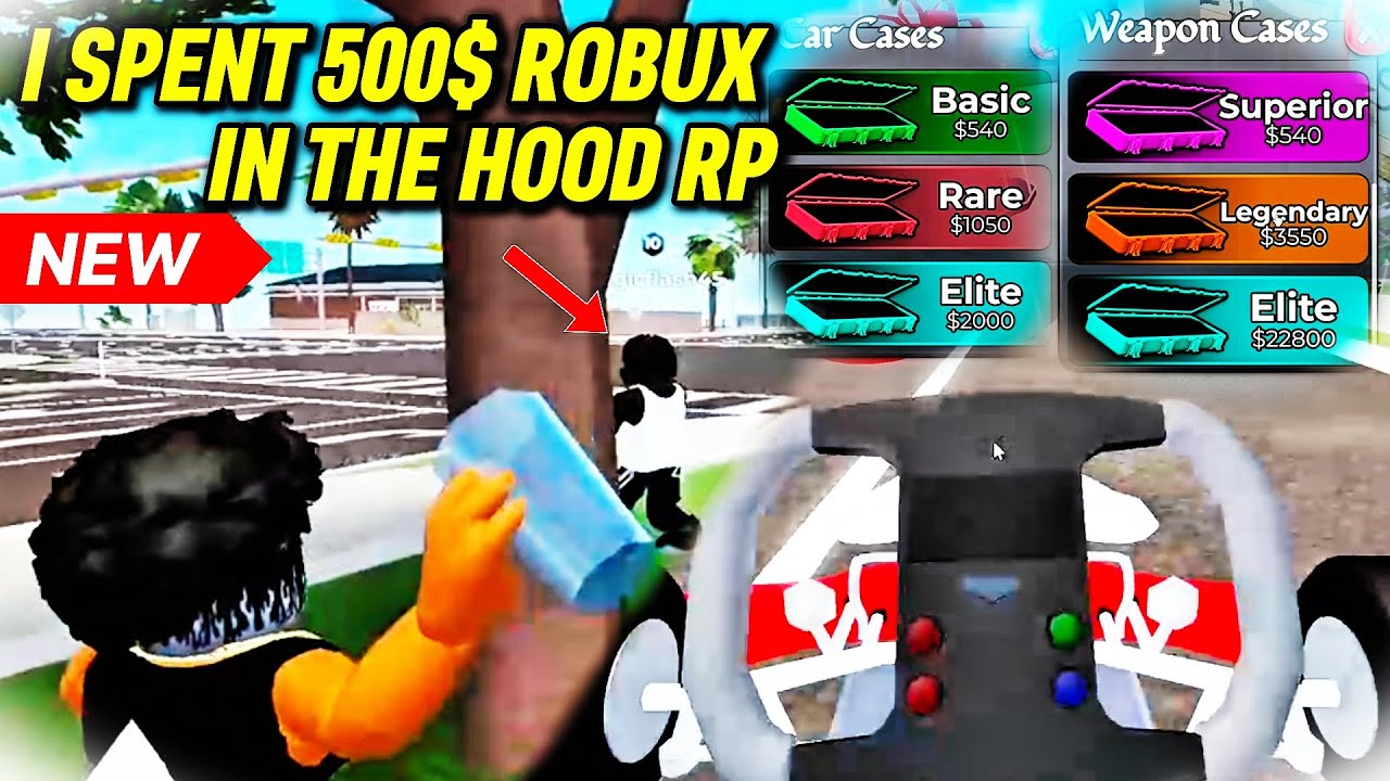 I KEEP BUYING GUN CASES IN HOOD RP | Roblox Block Spin - YouTube