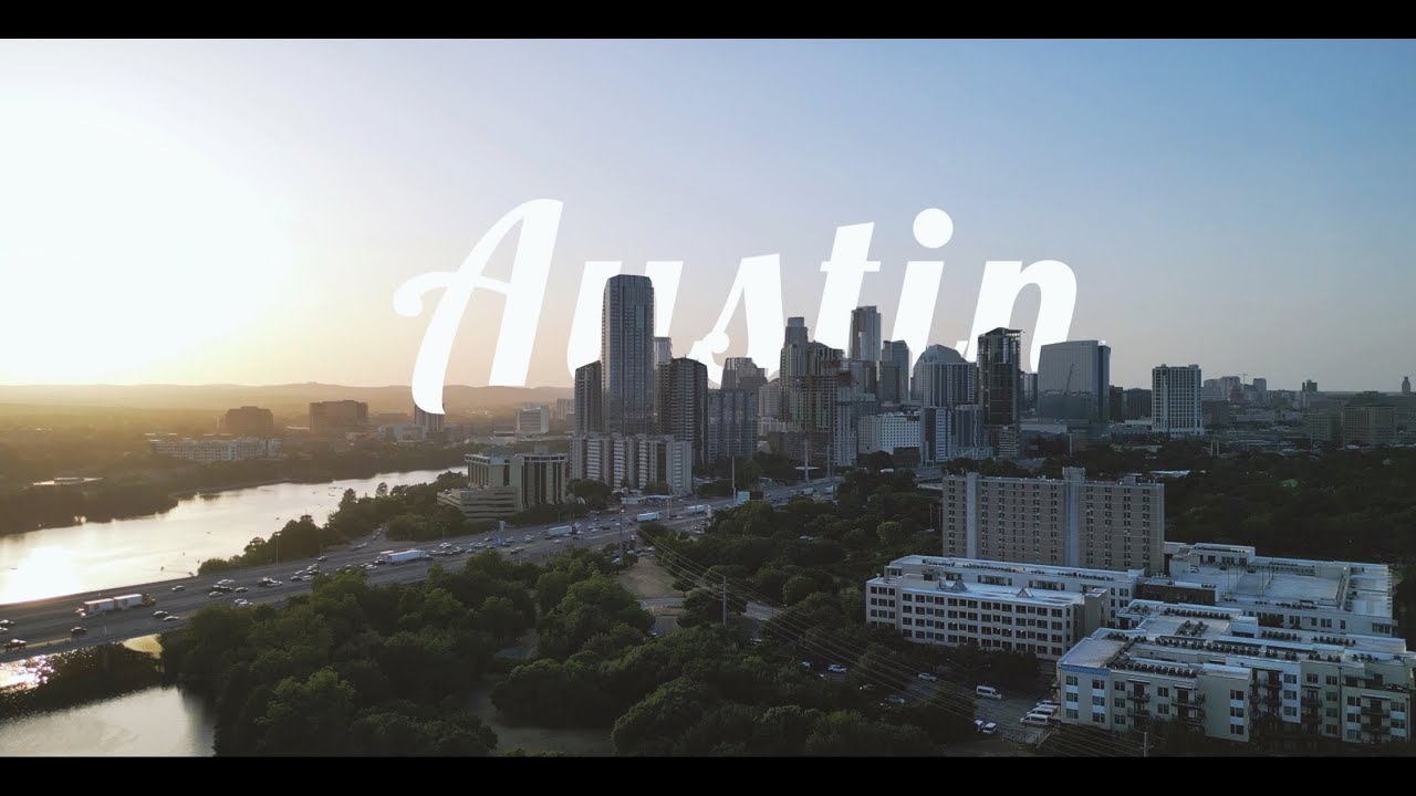 Drone Footage | Town Lake | Austin, TX Skyline | Texas Sunset #texas # ...