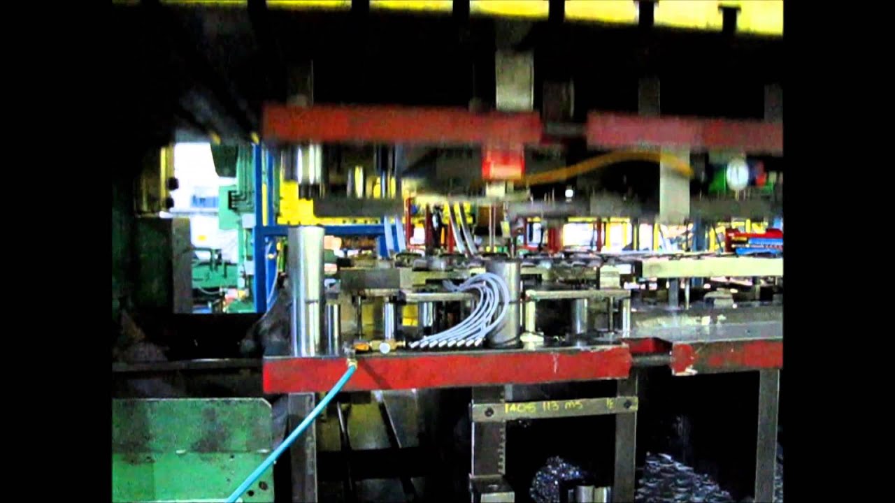 J-Tech SPAC nut bottom up progressive die - YouTube