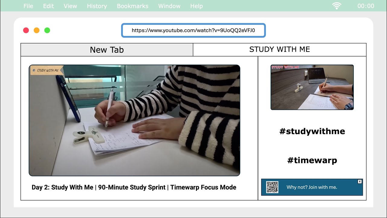 Day 2: Study With Me | 90-Minute Study Sprint | Timewarp Focus Mode ...