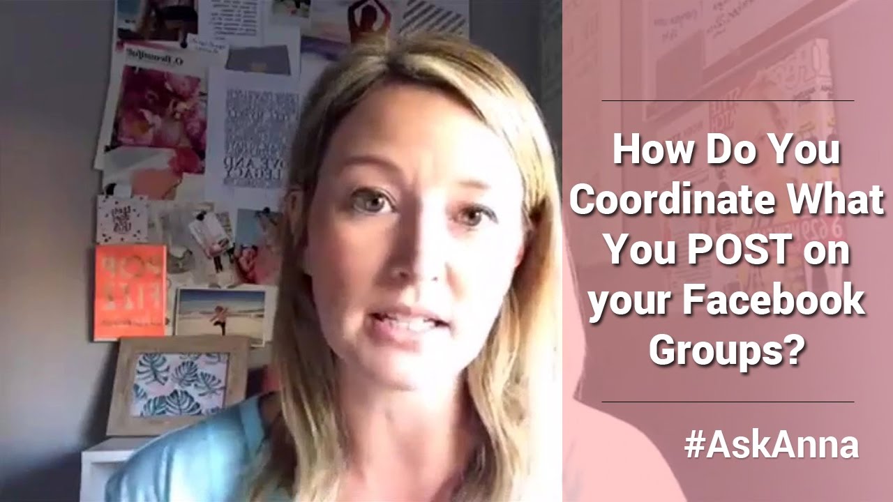 How do you coordinate what you POST on your Facebook Groups? - YouTube