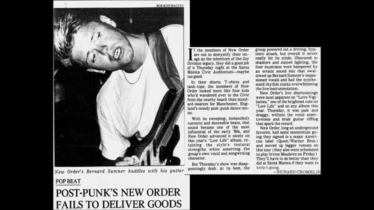 New Order-Thieves Like Us (Live 8-22-1985) - YouTube