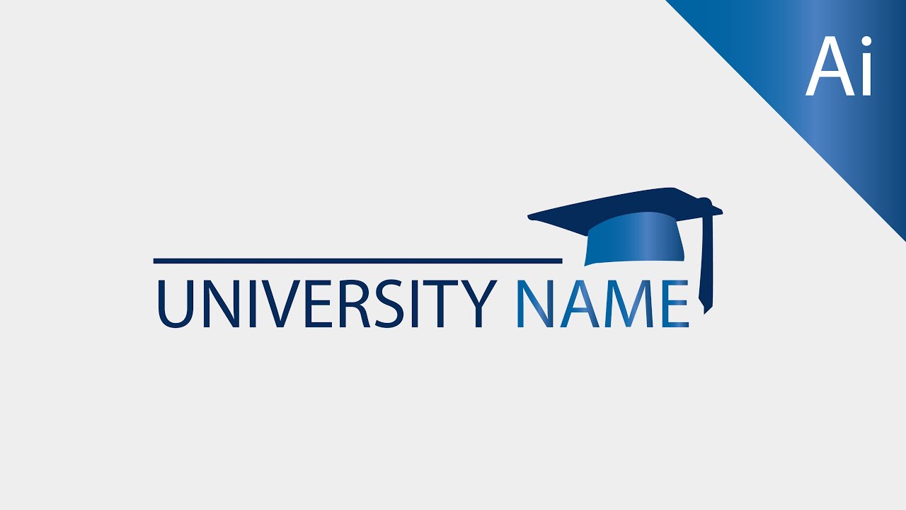 Illustrator Logo Design Tutorial || Education Logo design || University ...