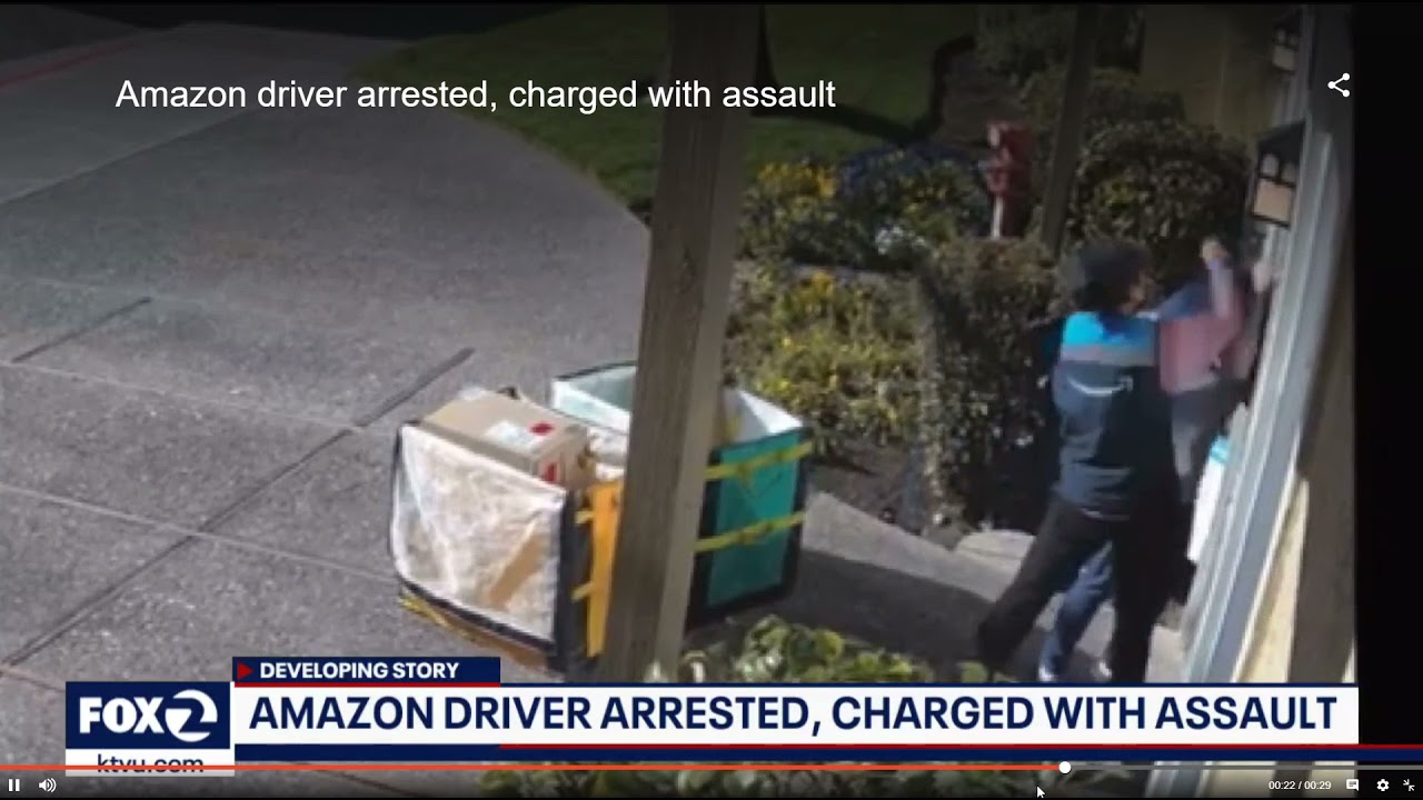 Amazon Driver Attacks woman for being white - YouTube