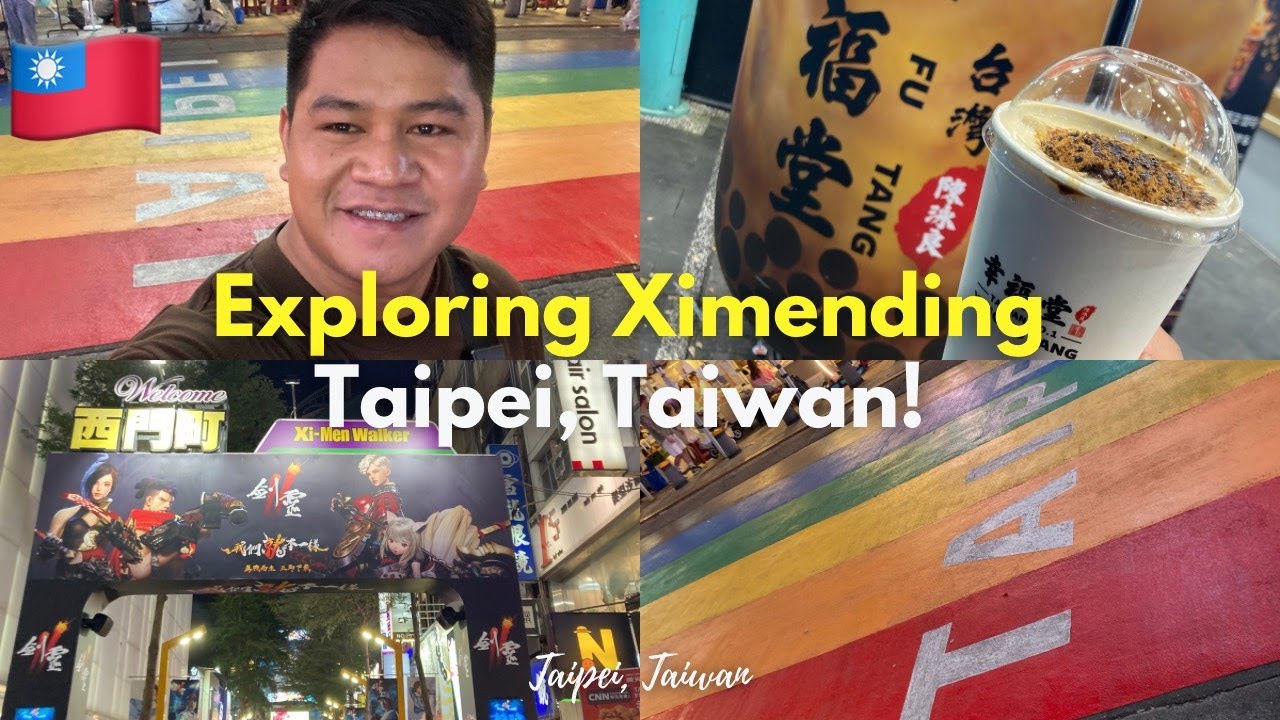 Ximending - Famous Milk Tea Shop + Things to buy! - YouTube