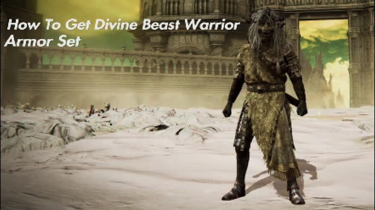 How To Get Divine Beast Warrior Armor Set | Elden Ring DLC - YouTube