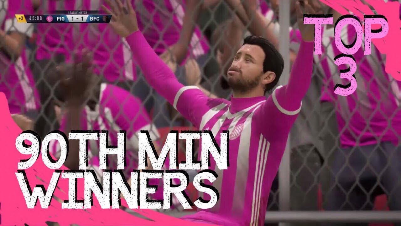 TOP 3 BEST GOALS - Last Minute Winners - FIFA 18 PRO CLUBS - YouTube