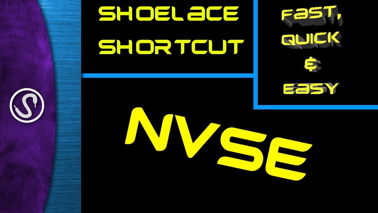NVSE Install Tutorial | Shoelace Shortcut | Quick install guides - YouTube