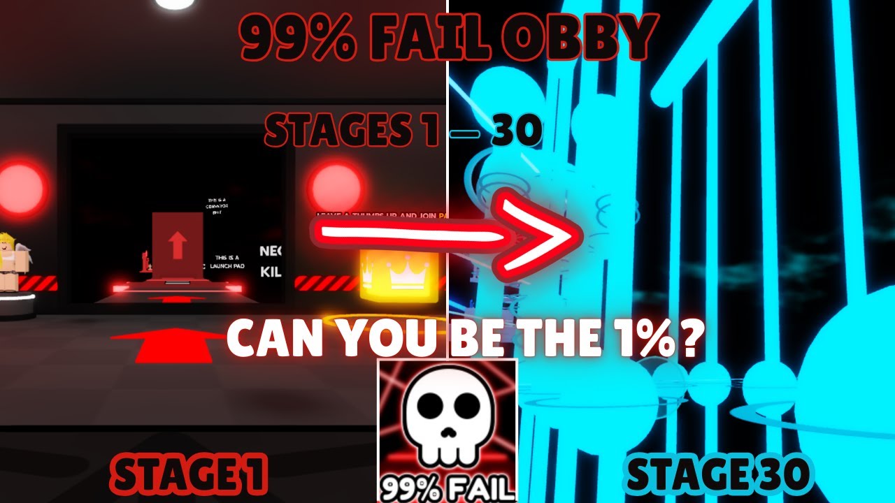 99% FAIL OBBY… | STAGES 1-30.. - YouTube