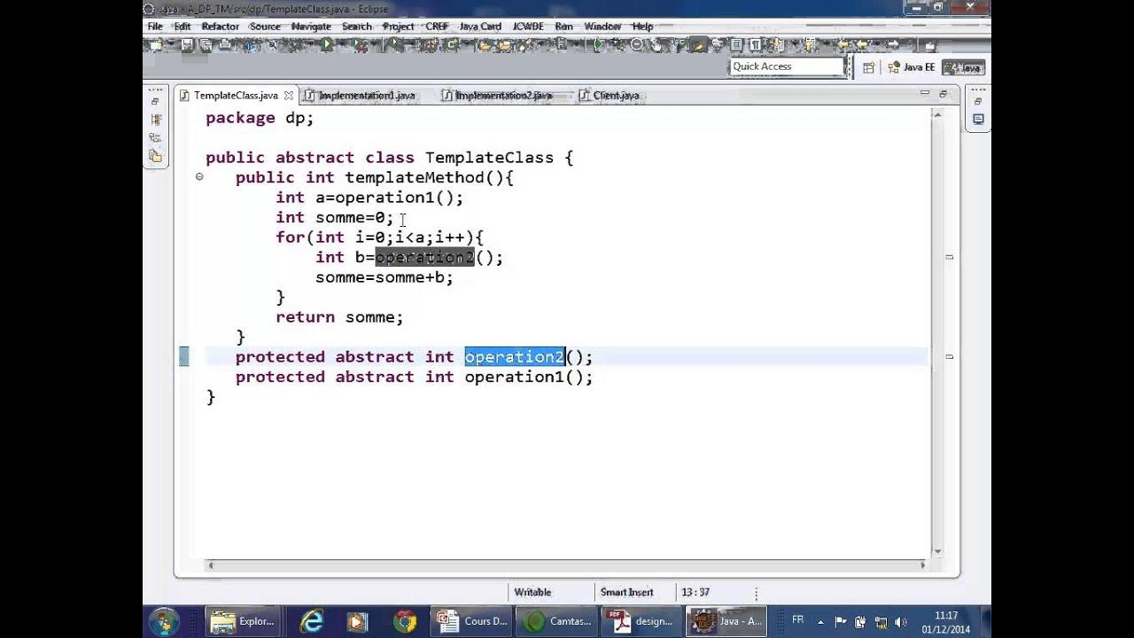 Mohamed Youssfi Design Pattern Template Method - YouTube
