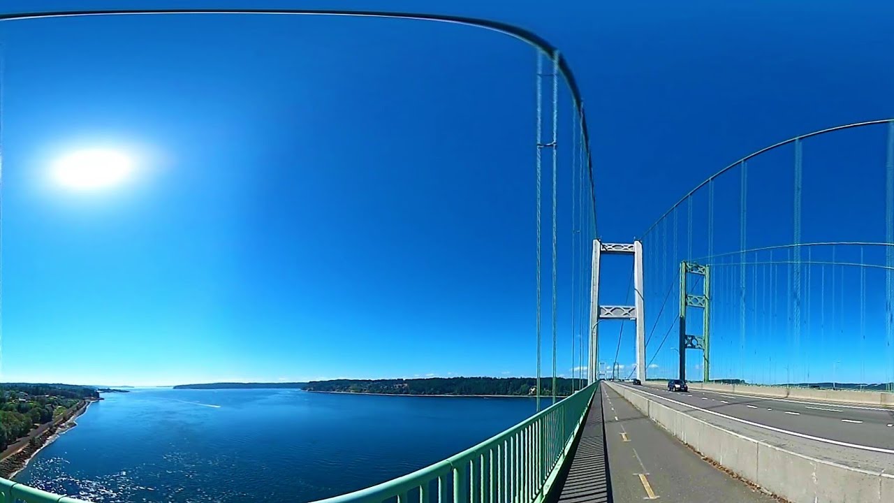 Tacoma Narrows Bridge – Puget Sound Views & Coastal Walk | 360° VR ...