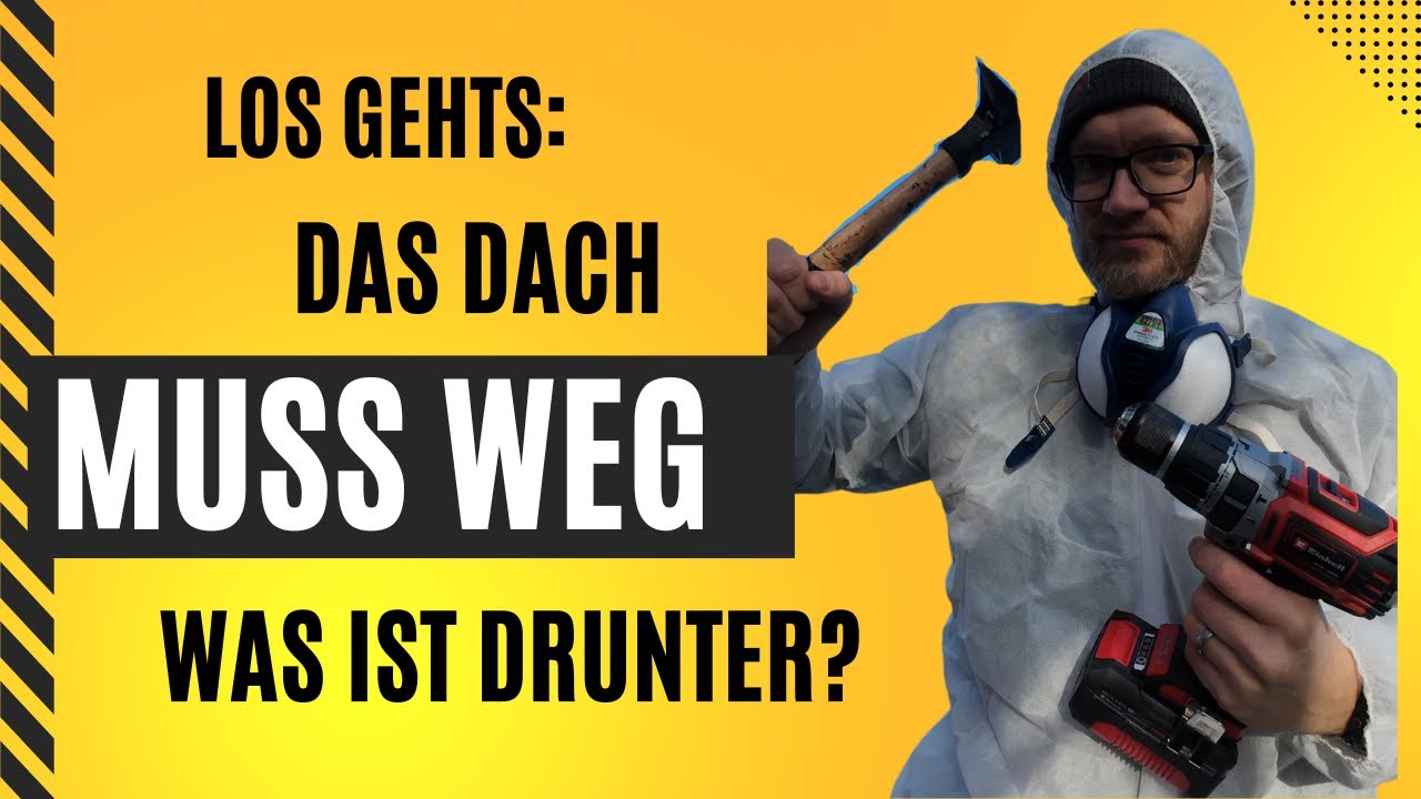 Das Dach der Laube kommt weg - Überraschung unterm Dach… - Projekt Dach ...