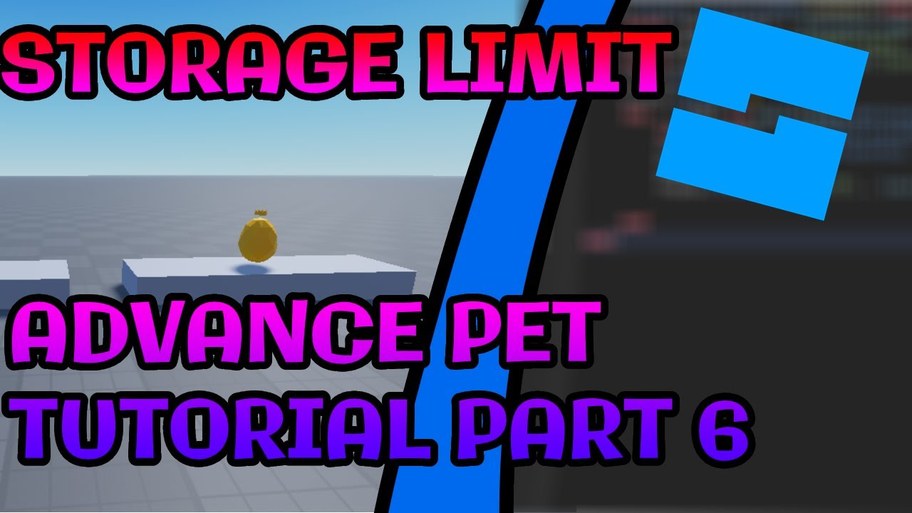 [STORAGE LIMIT]How to make an Advance Pet System In Roblox Studio Part ...