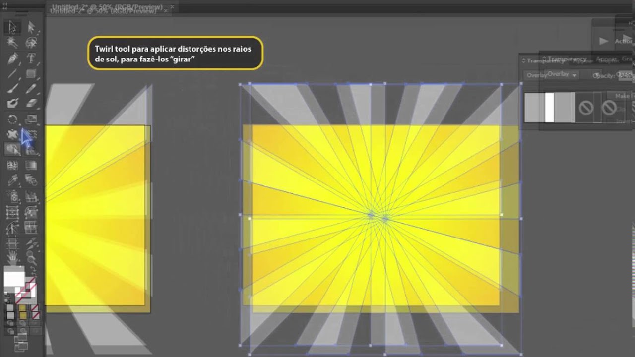 Tutorial Illustrator - Como fazer raios de sol (sunrays) - YouTube