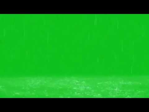 Raindrops Fall in Puddles - Green Screen Effects 💞 - YouTube