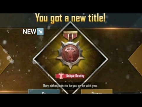 Pubg/Bgmi title hunt : unique destiny #1 succeed - YouTube
