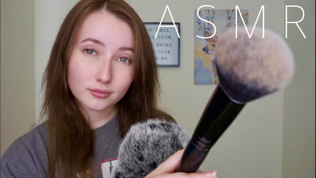 ASMR ~ Drawing on Your Face & Then Brushing it Away ~ - YouTube